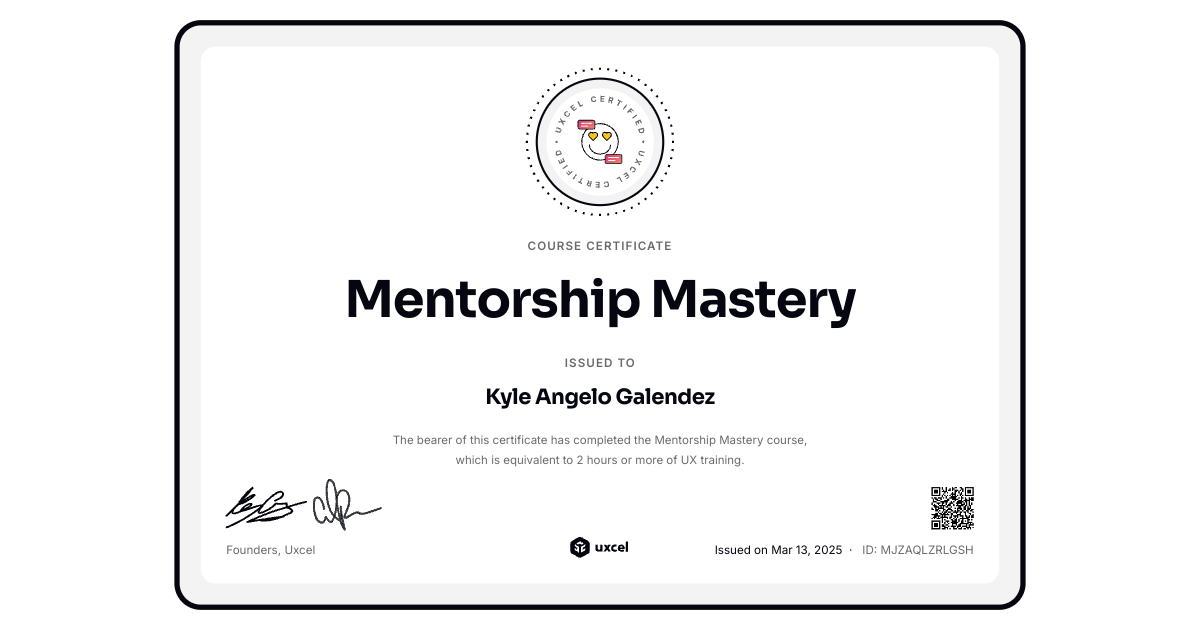 Uxcel Course Certificate Of Completion Uxcel uxcel-course-certificate-of-completion-uxcel